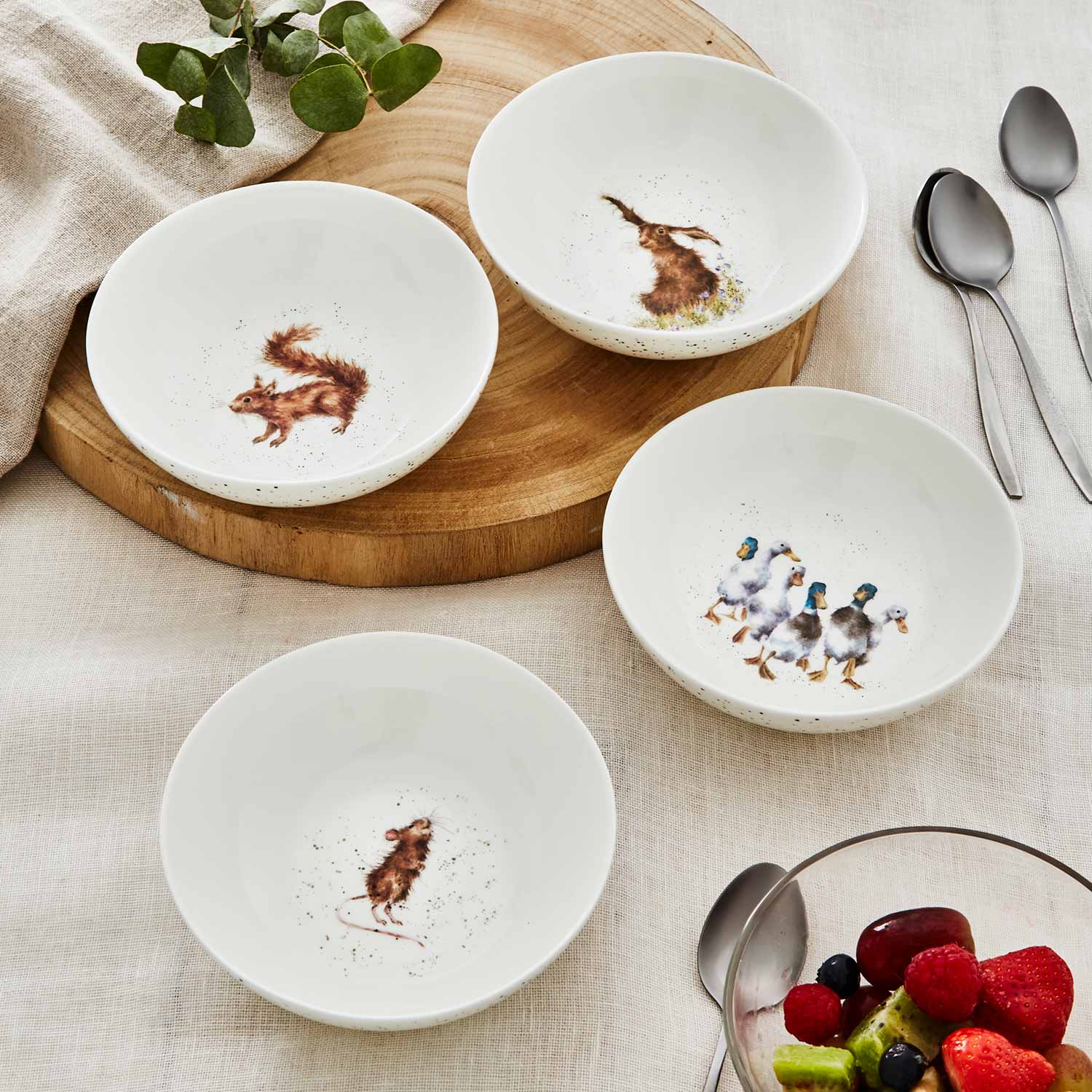 Wrendale Designs Set of 4 Cereal Bowls (Assorted)