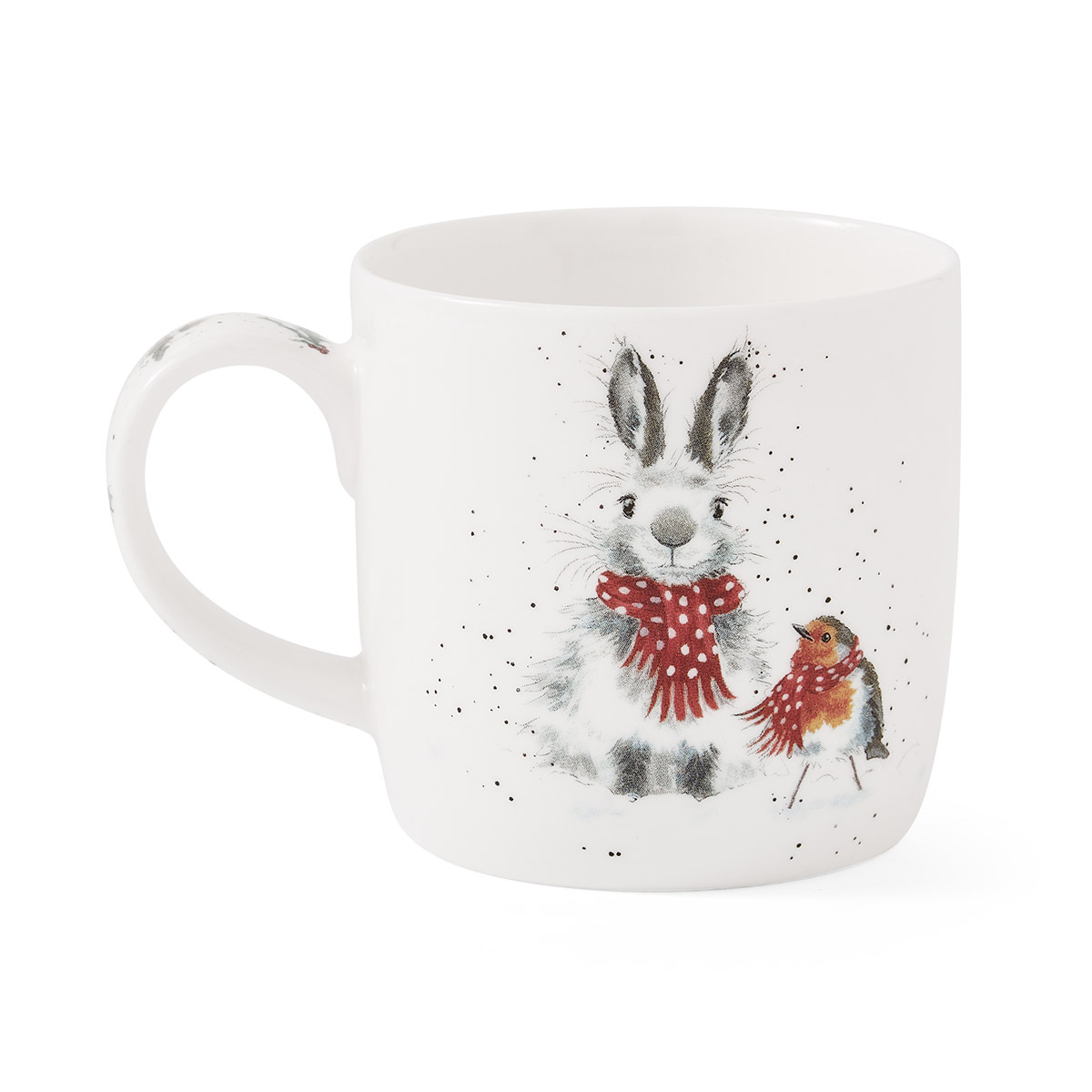 Wrendale Designs Snow Angels Mug (rabbit & robin)
