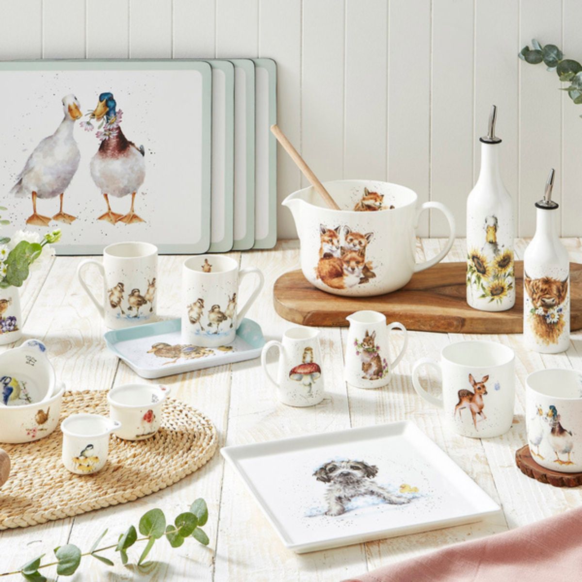 Wrendale Designs Country Kitchen Mug & Tray Set