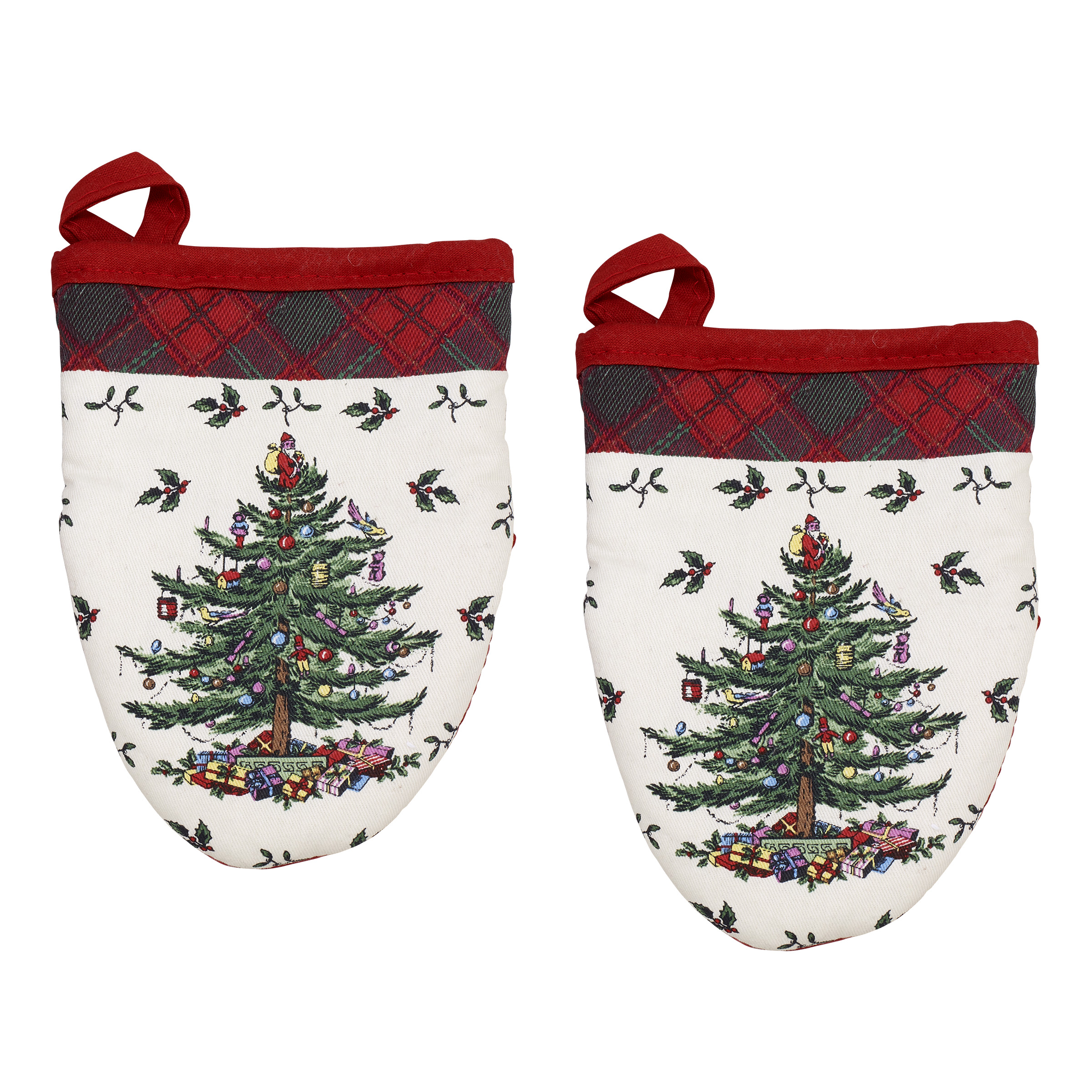 Spode Christmas Tree Mini Oven Mitt Set of 2
