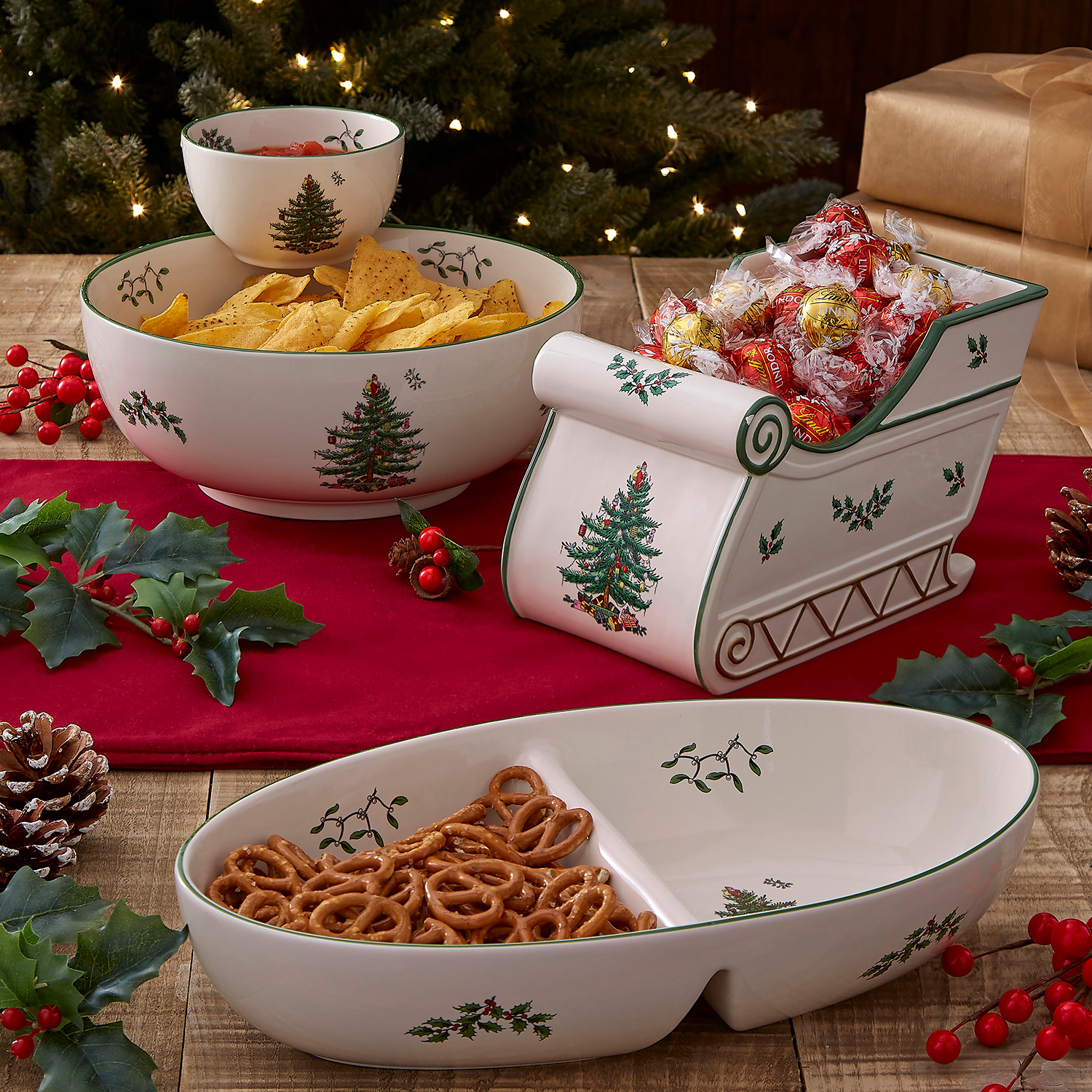 Christmas Tree Divided Server | Spode