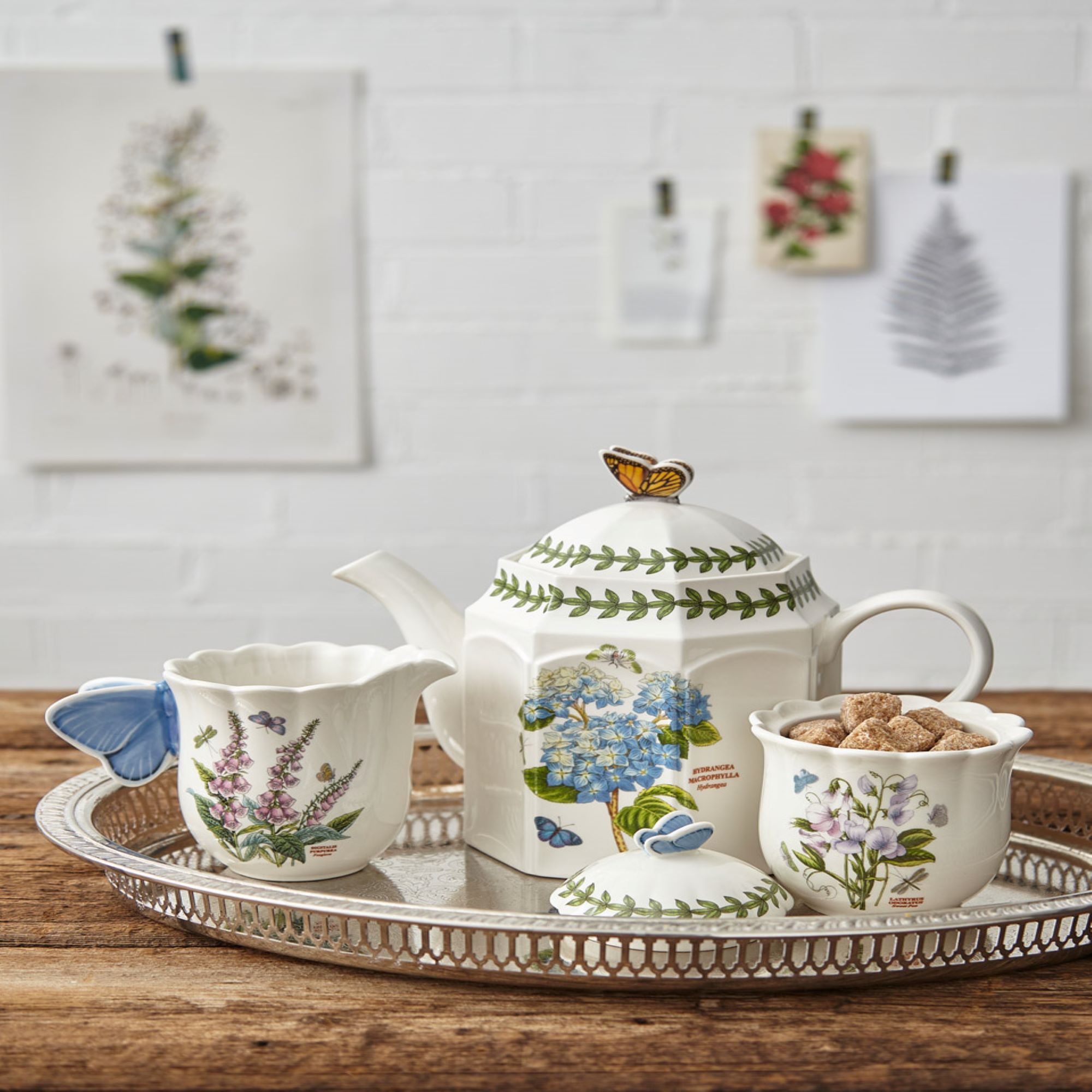 Botanic Garden Bouquet 3 Piece Tea Set | Portmeirion