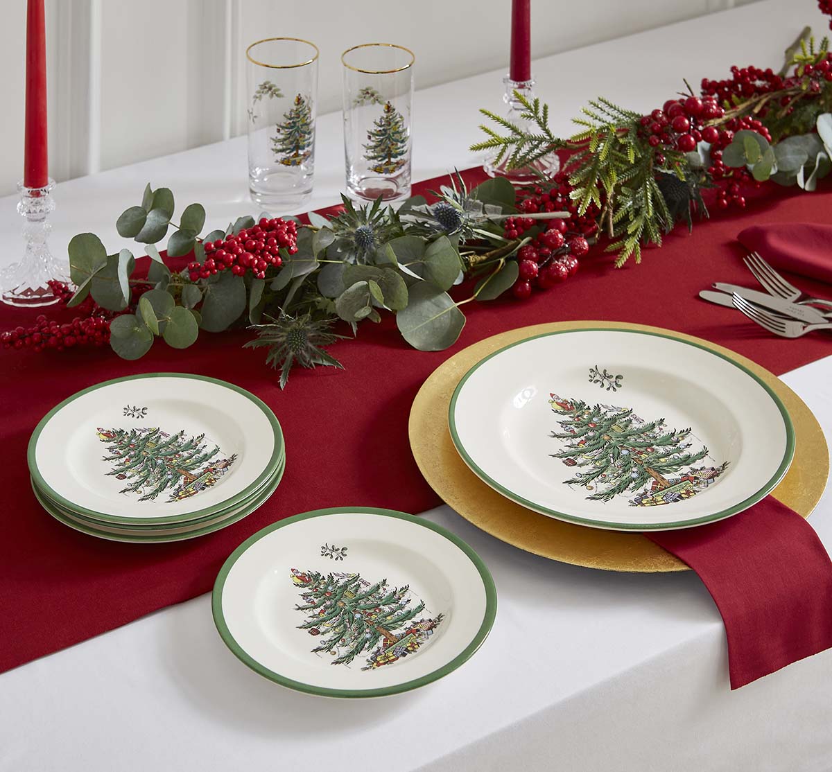 Christmas Tree Salad Plate